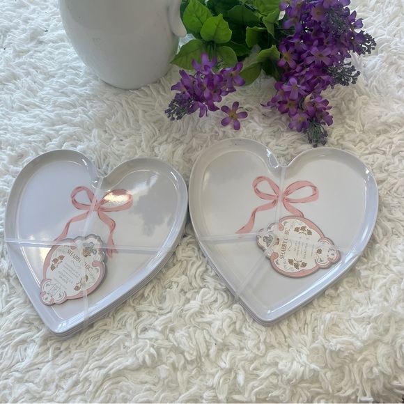 Shabby Chic | Dining | Nwt Shabby Chic 8 X Heart Shape Salad Plates ...
